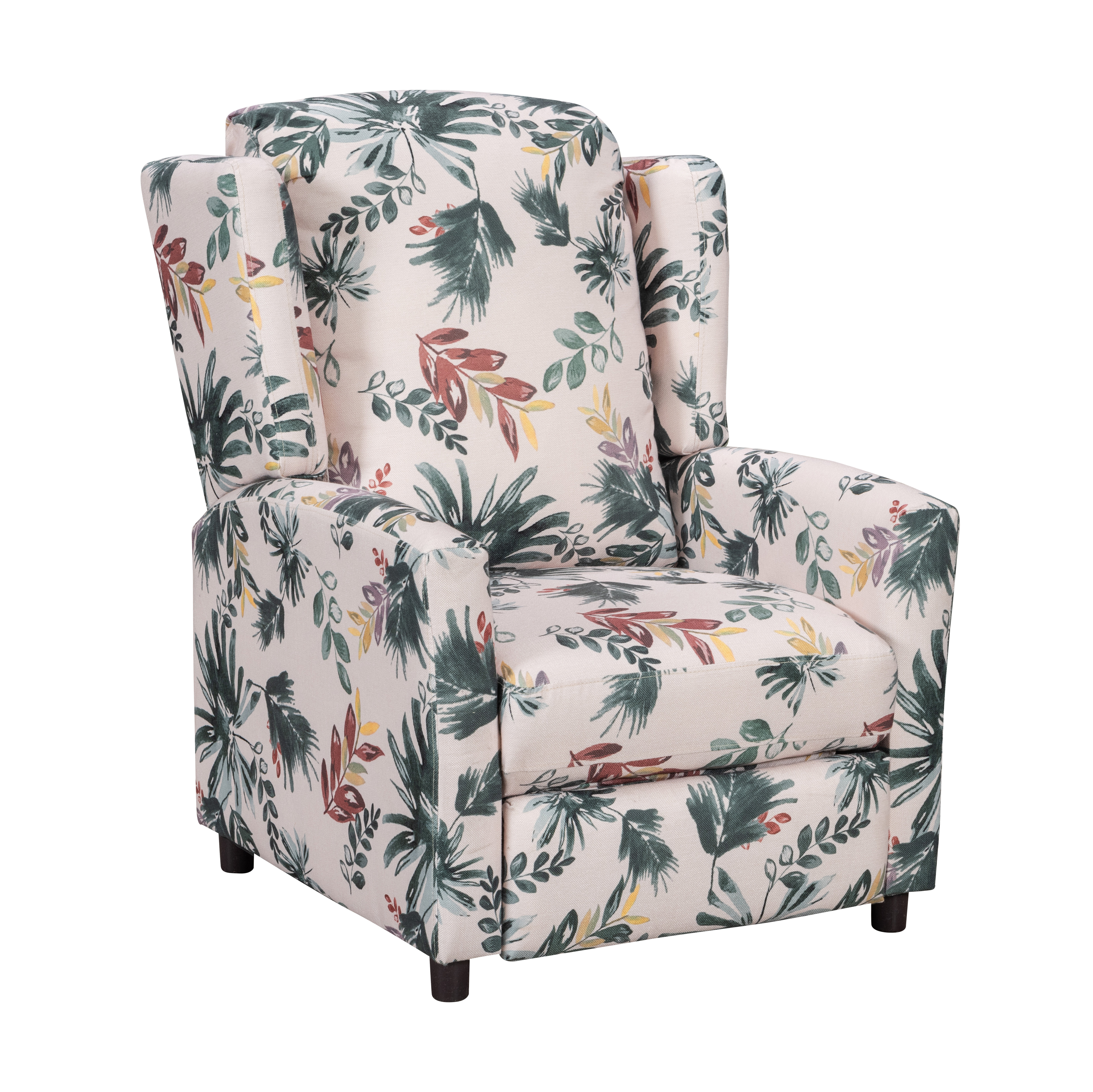 Red Barrel Studio® Floral Print Manual Push Back Recliner & Reviews ...
