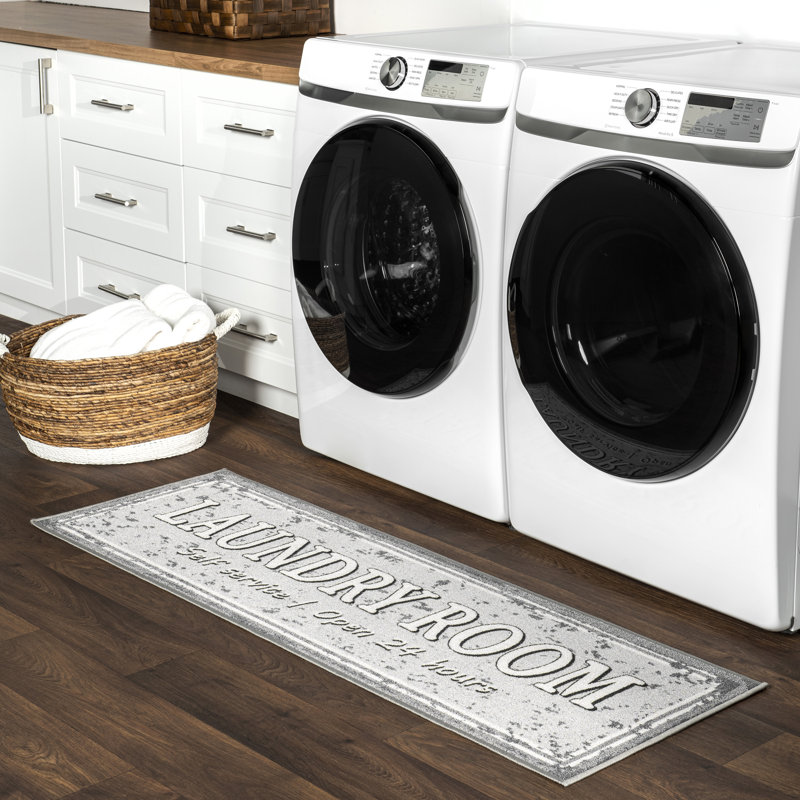 Trinx Graphic Machine Washable Laundry Mat & Reviews | Wayfair