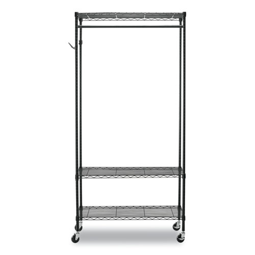 Alera Wire Shelving Series Metal Rolling Clothes Rack & Reviews | Wayfair