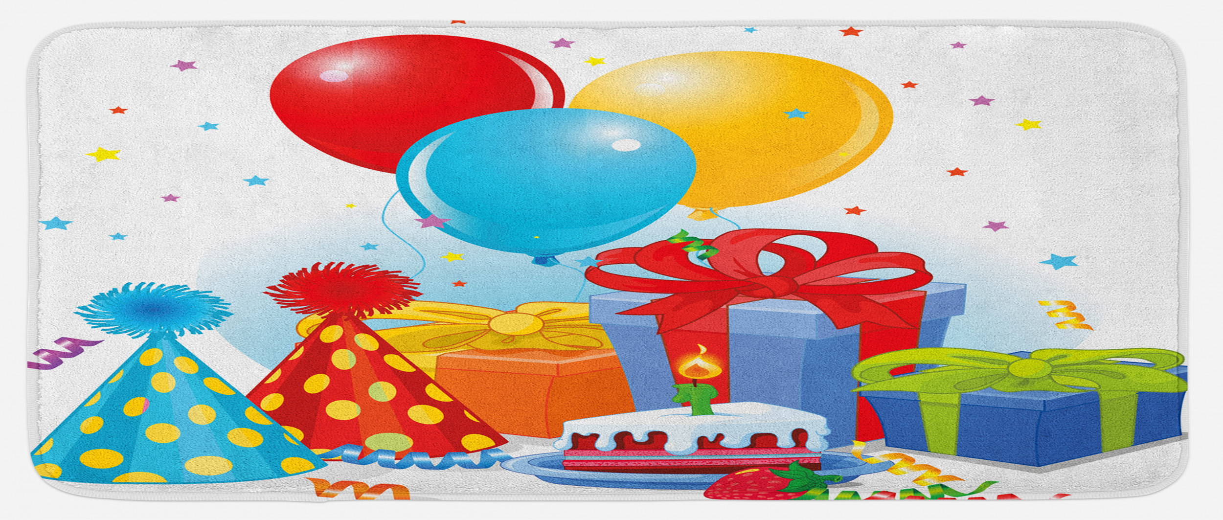 East Urban Home Multicolor Slice Of Strawberry Pie Party Set Up With ...