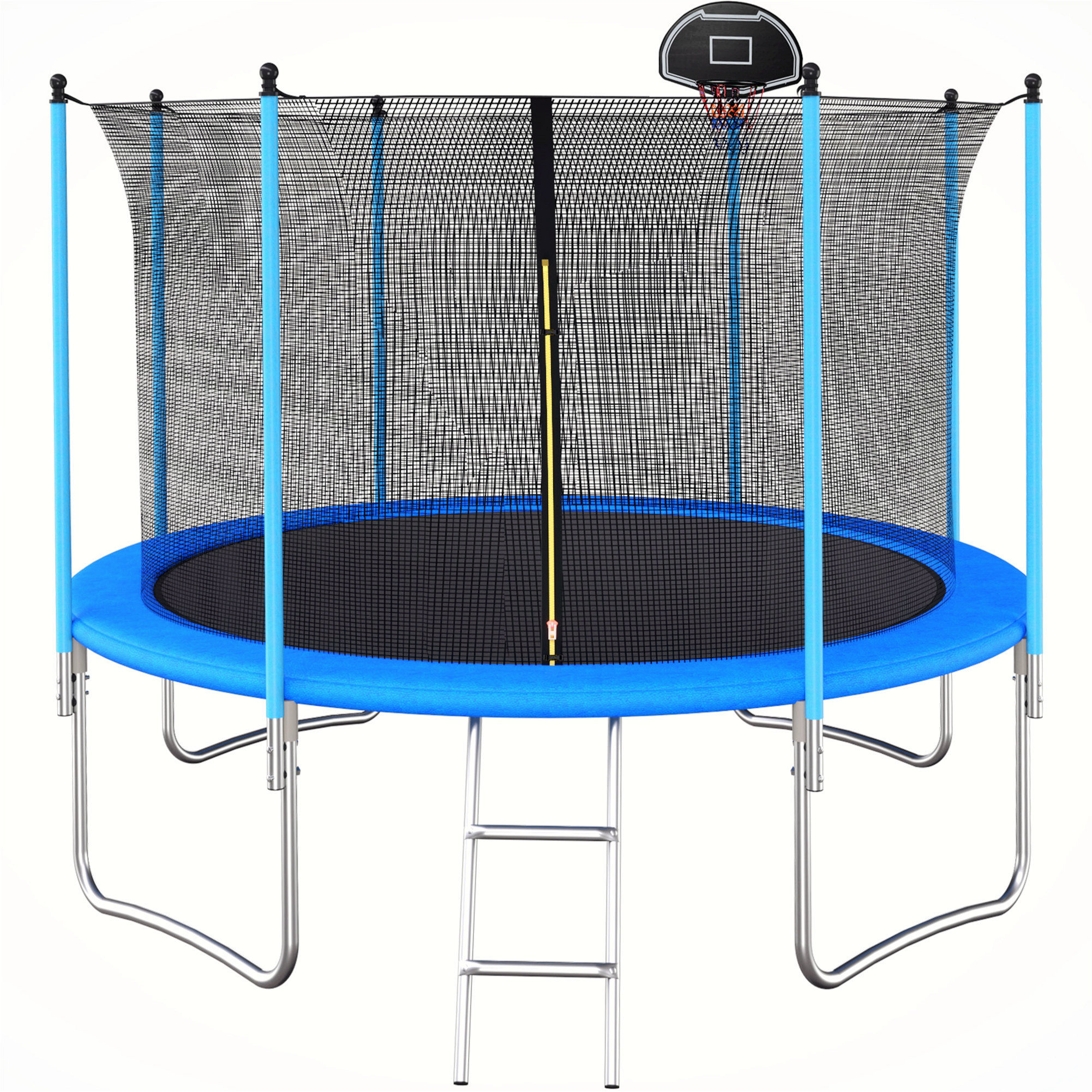 Creationstry 12' Round Backyard Trampoline with Safety Enclosure | Wayfair