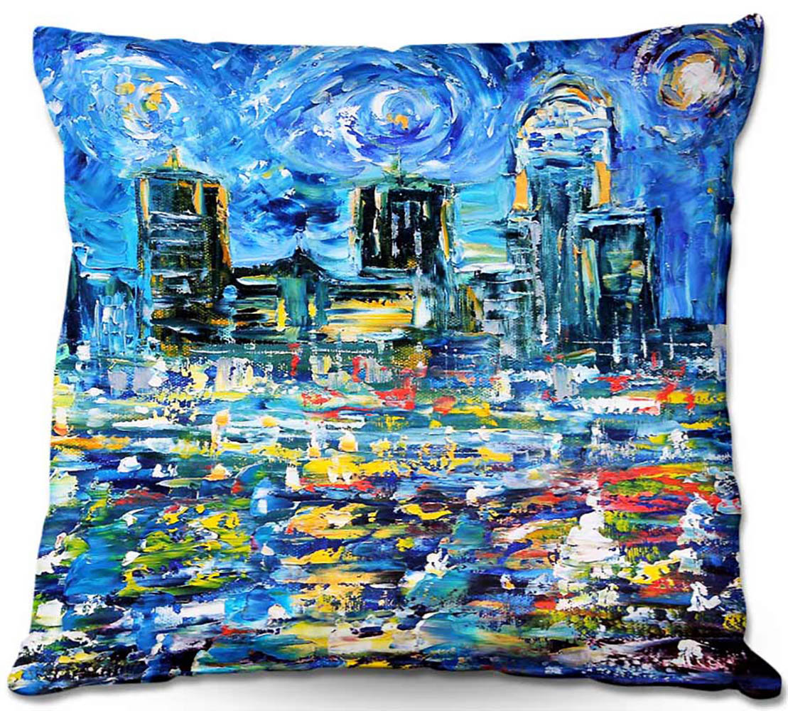 DiaNoche Designs Couch Starry Night Throw Pillow | Wayfair