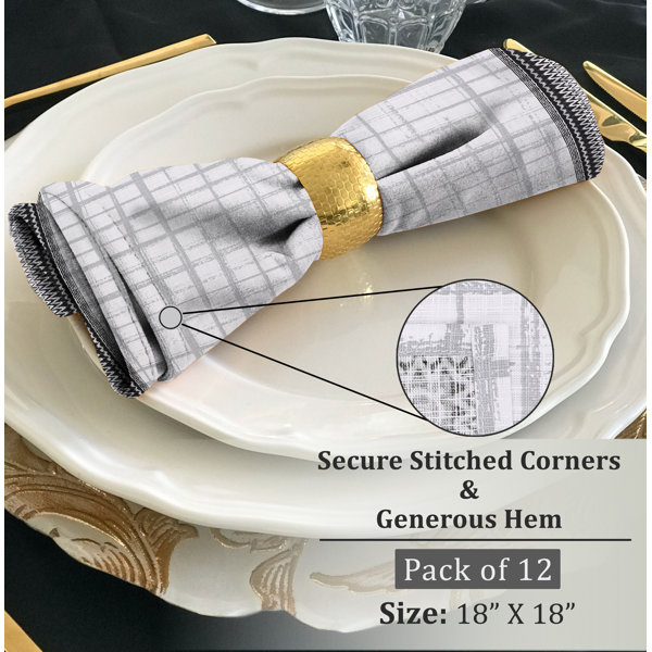 Ruvanti Print Cloth Napkins 100% Cotton Table Napkins Multi-Pattern ...