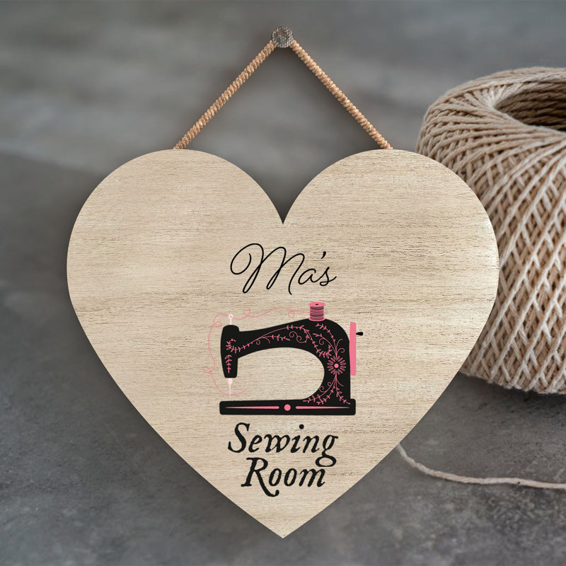 Happy Larry Sew Room Mas Sewing Room Signs and Plaques | Wayfair.co.uk