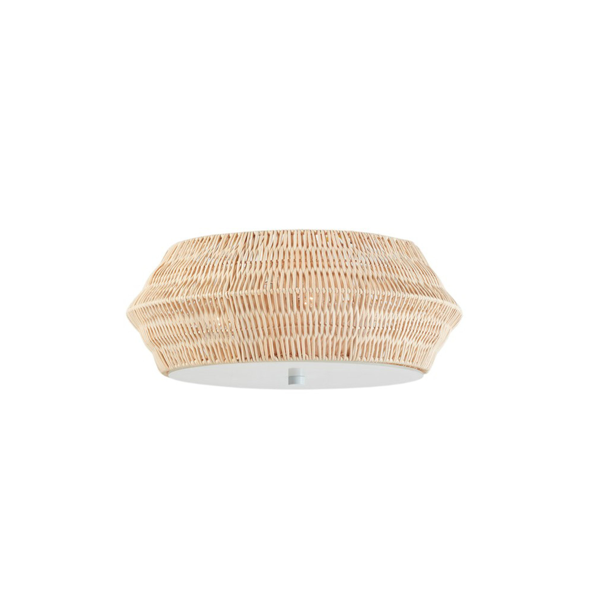 Dakota Fields Boho Bamboo Flush Mount Ceiling Light Natural See Below ...