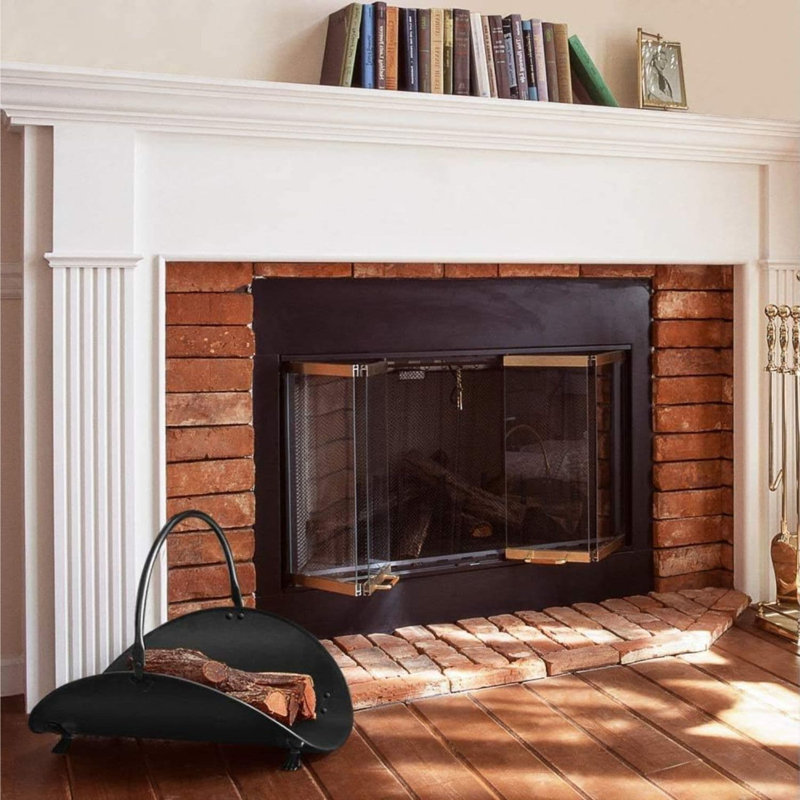 Latitude Run® Indoor Fireplace Log Holder & Wood Carrier | Wayfair