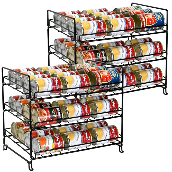 Rebrilliant Millo 3-Tier Stackable Wire Can Rack Organizer Can Storage ...