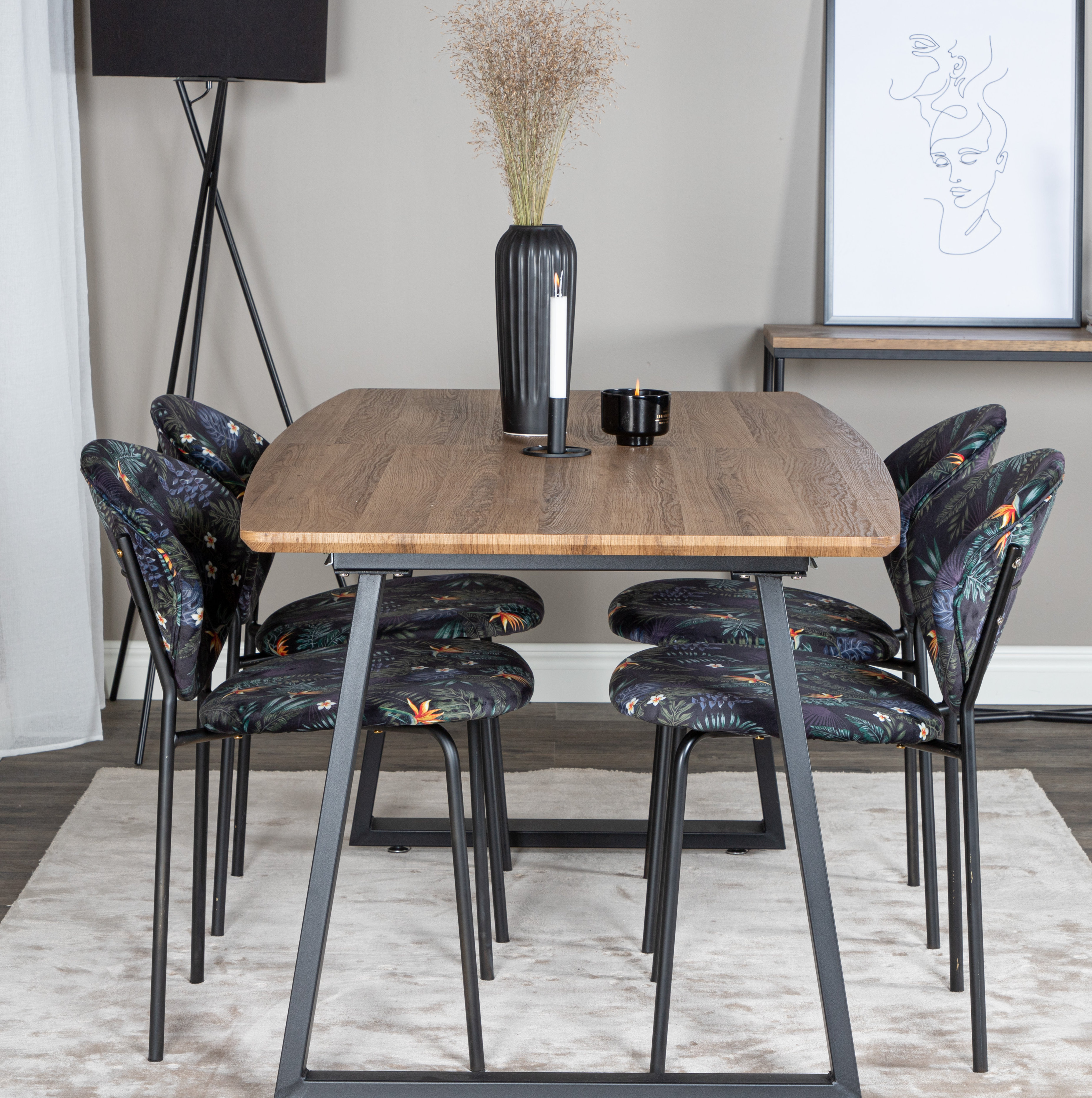 ScanMod Design Rowley Extendable Dining Set with 4 Chairs | Wayfair.ie