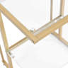Mercer41 Golden Metal & Acrylic 2 End Table For Living Room And Bedroom ...