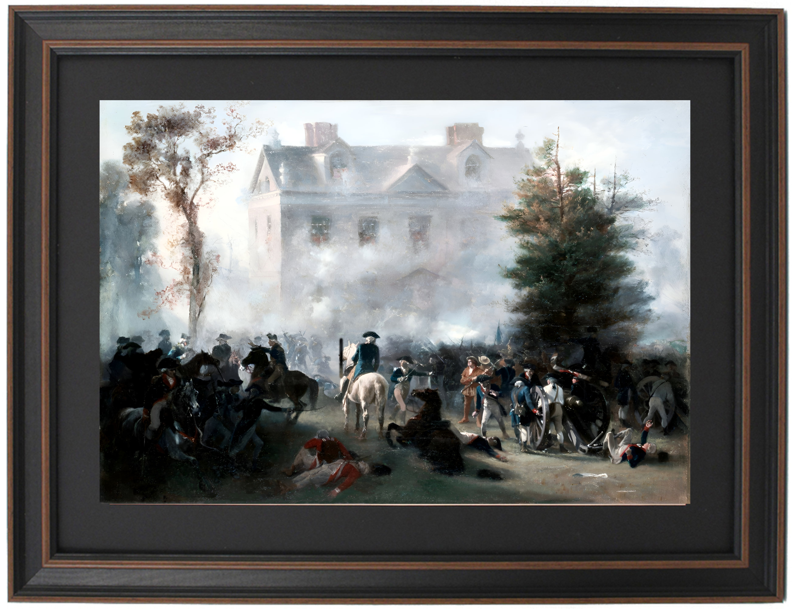 Alcott Hill® Framed Battle Of Germantown, Attack On Judge Chews House ...