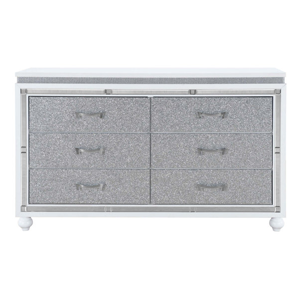 House of Hampton® Contemporary Glam Style 6 Drawer Dresser without ...