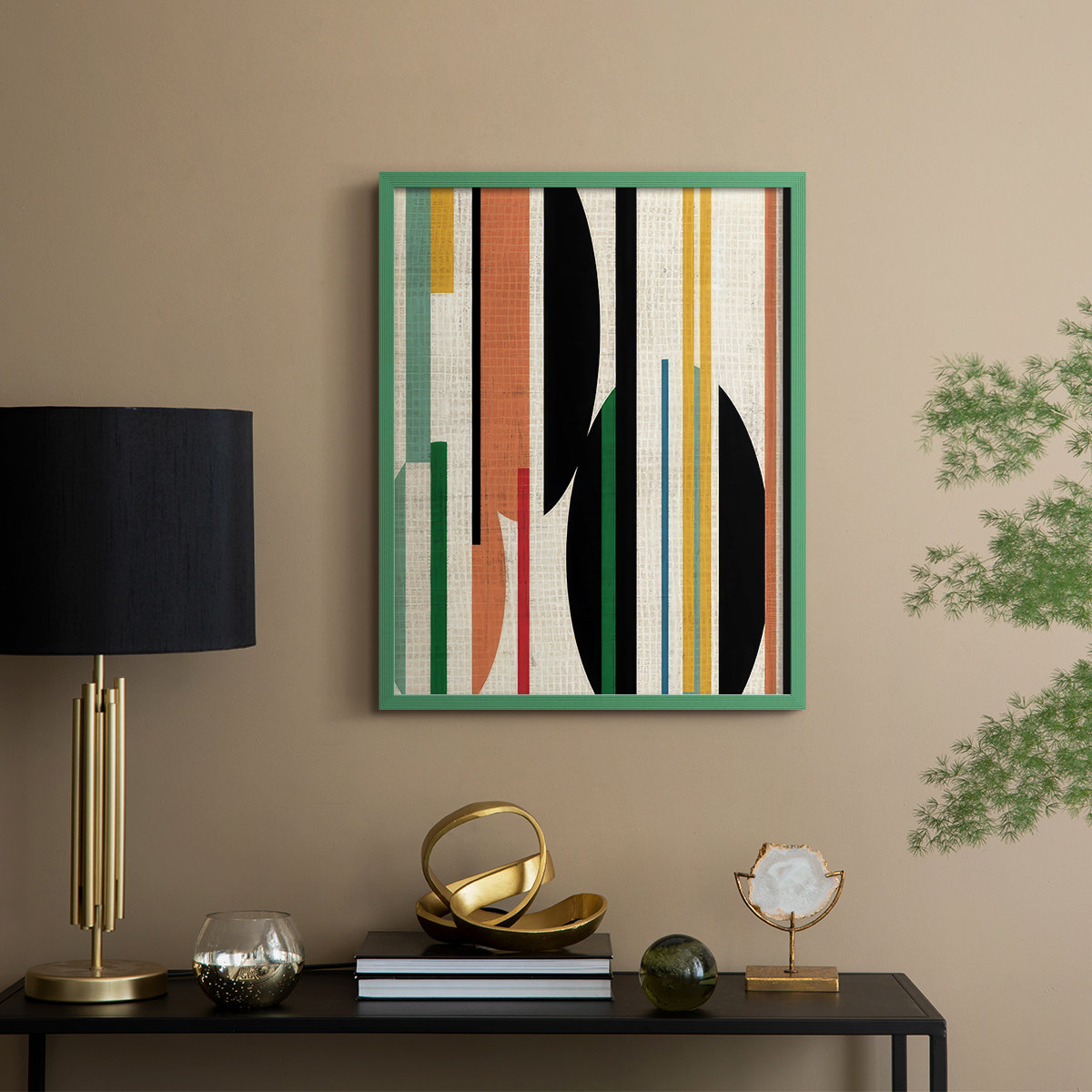 Brayden Studio® Spontaneous Order II Framed Print - Solid Wood | Wayfair