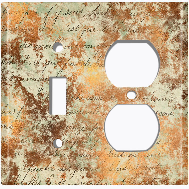 WorldAcc Patterned 2 - Gang Duplex Outlet Standard Combination Wall ...