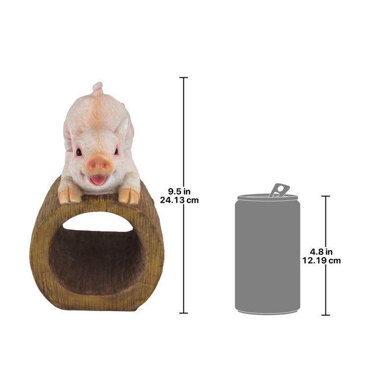 Design Toscano Gutter Guardians Hog Wild Pouncing Pig Downspout Statue ...