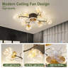 Mercer41 Jaisiah 33.07'' Ceiling Fan with 8 LED Lights | Wayfair