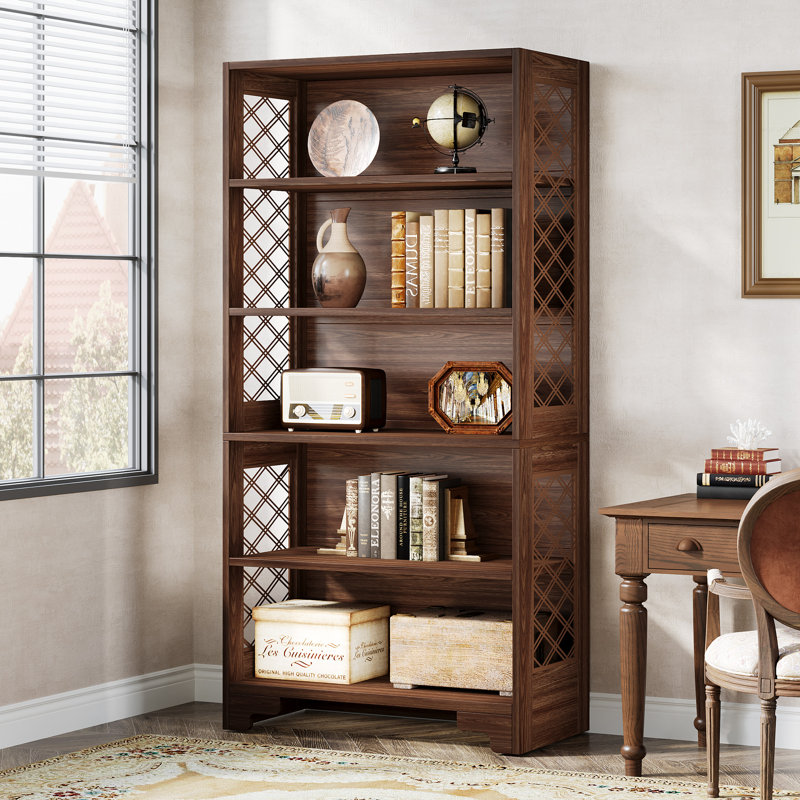 Millwood Pines 6-Tier Bookcase, Vintage Tall Bookcase & Reviews | Wayfair