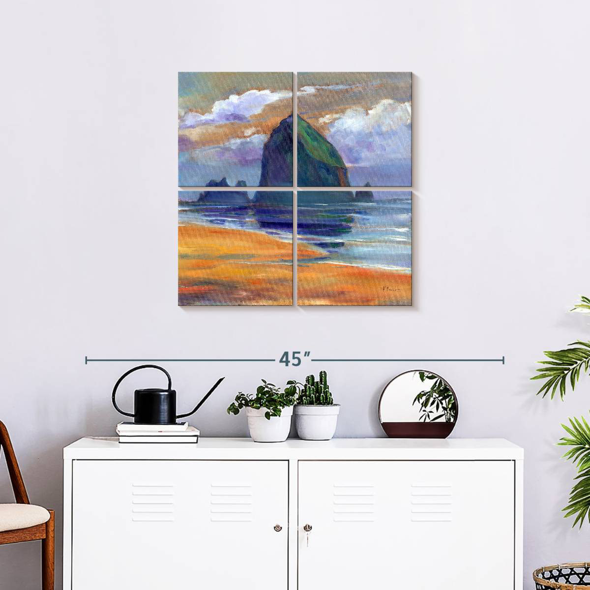 Beachcrest Home™ Gillard Haystack Rock Reflections | Wayfair