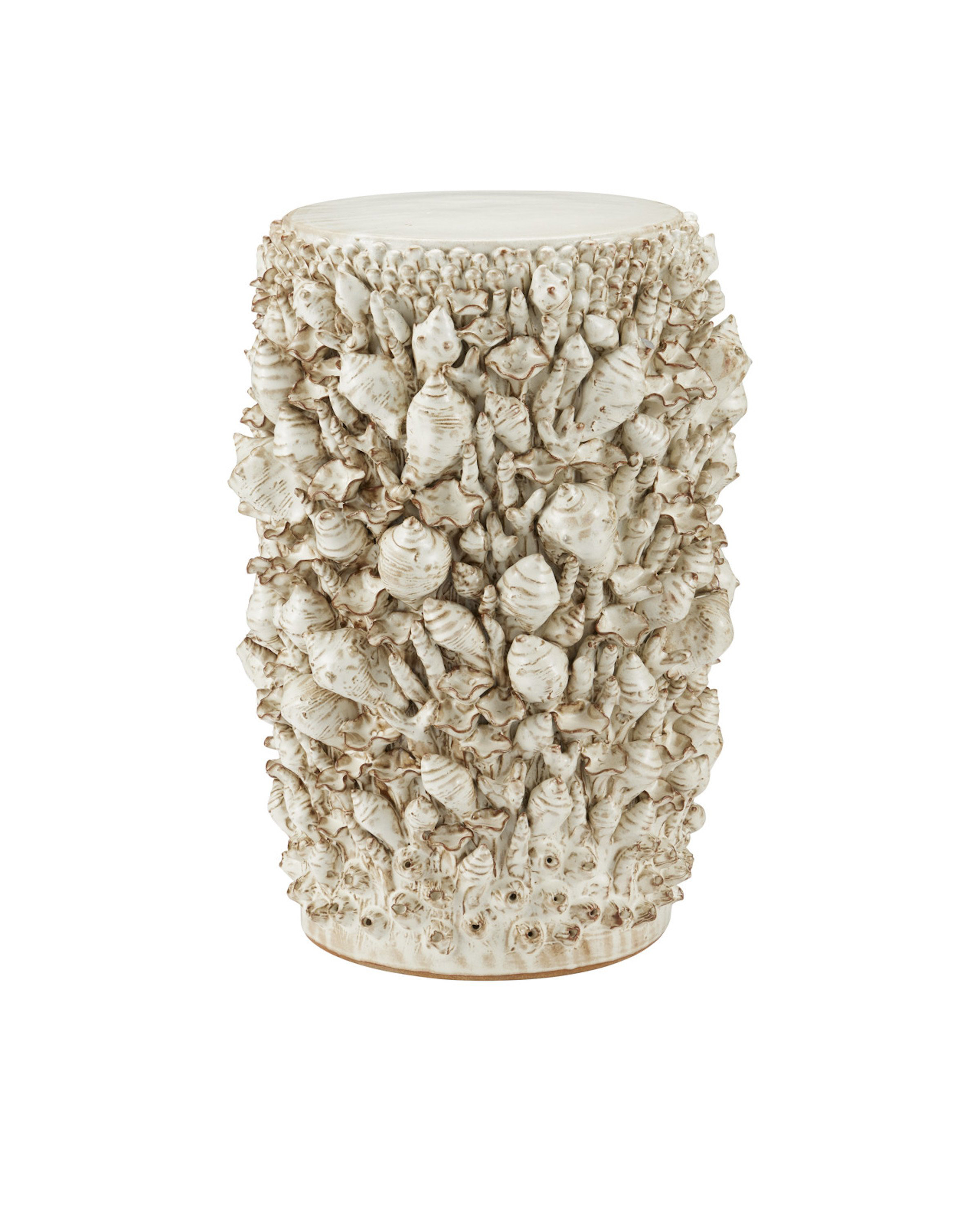 Currey & Company Corfu Ivory Accent Table | Wayfair