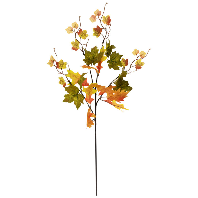 Northlight Seasonal Lighted Maple Leaves Fall Harvest Spray - 30 ...