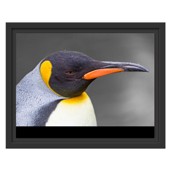 East Urban Home Emperor Penguin Side Profile - Floater Frame Print on ...