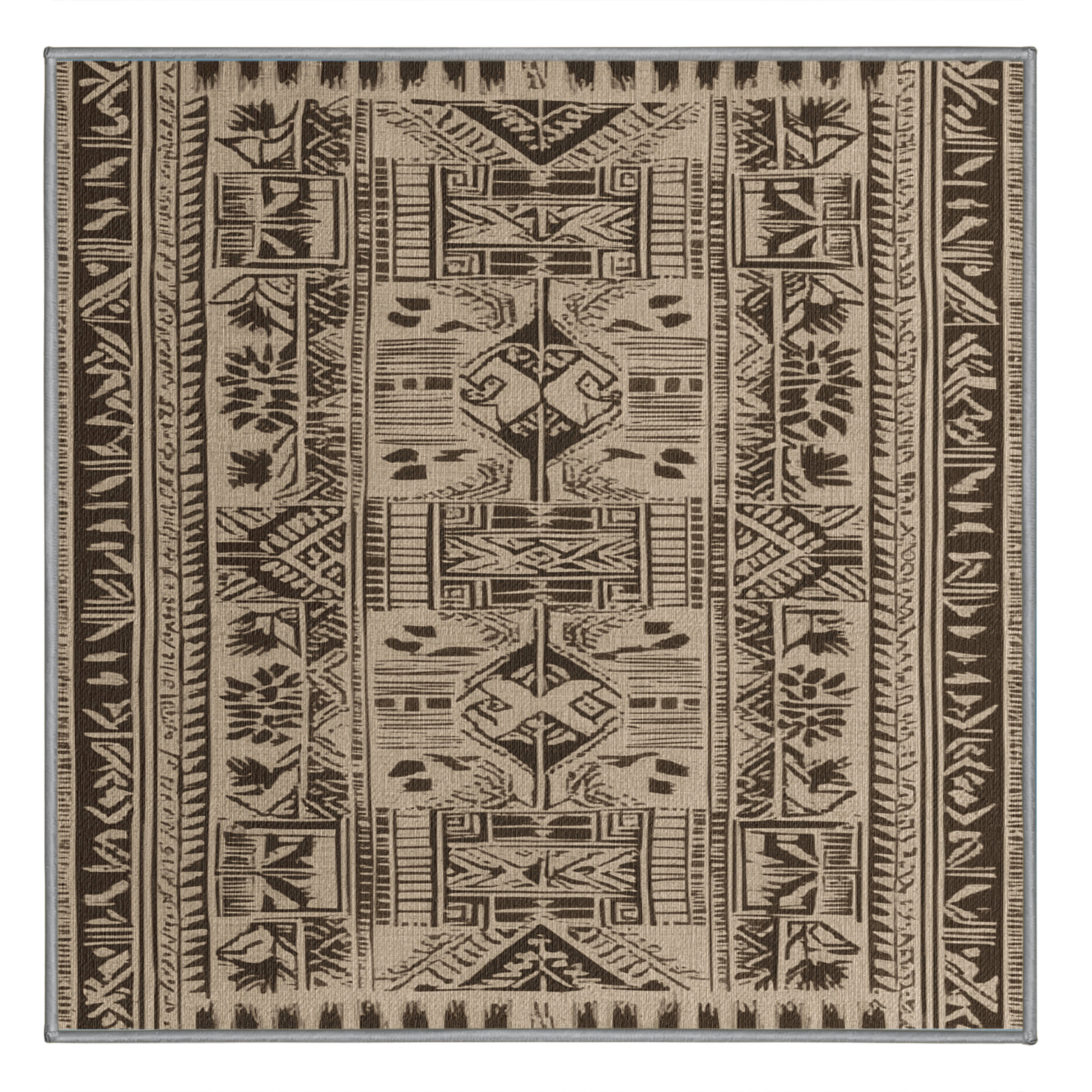 Hokku Designs Washable Tapa Cloth Hawaiian Area Rug | Wayfair