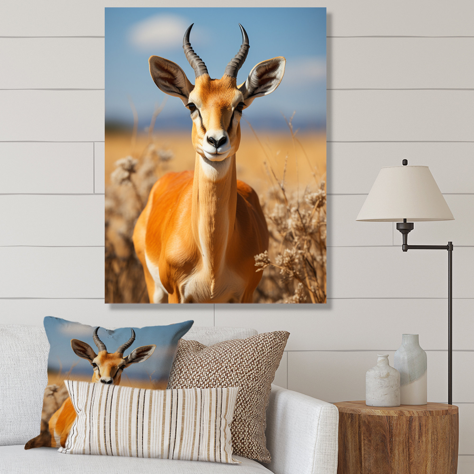 Millwood Pines Armonnie Graceful Antelope I - Print on Canvas | Wayfair