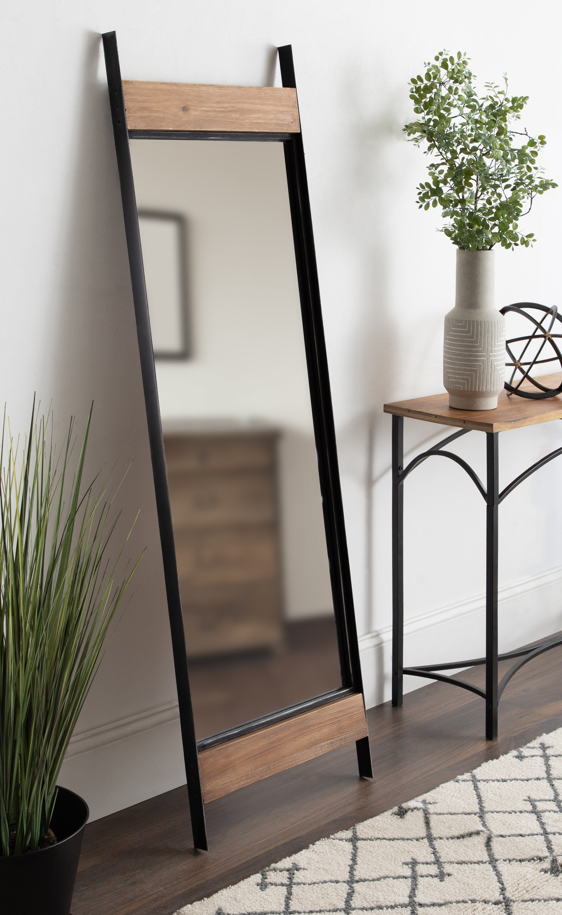 Sand & Stable™ Soren Rectangle Full Length Mirror & Reviews | Wayfair