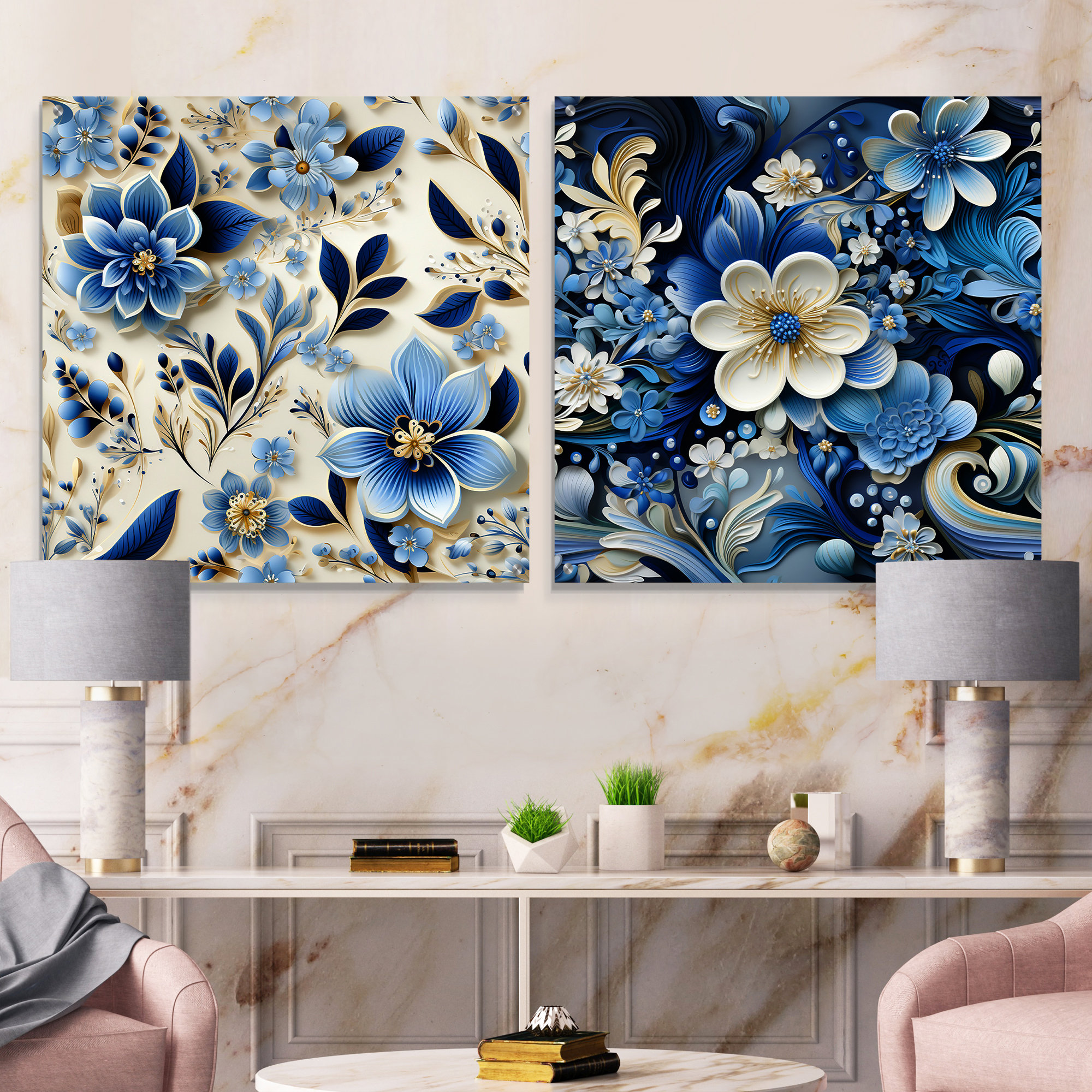 Design Art Scandinavian Simplicity Paisley Pattern - Abstract Acrylic ...