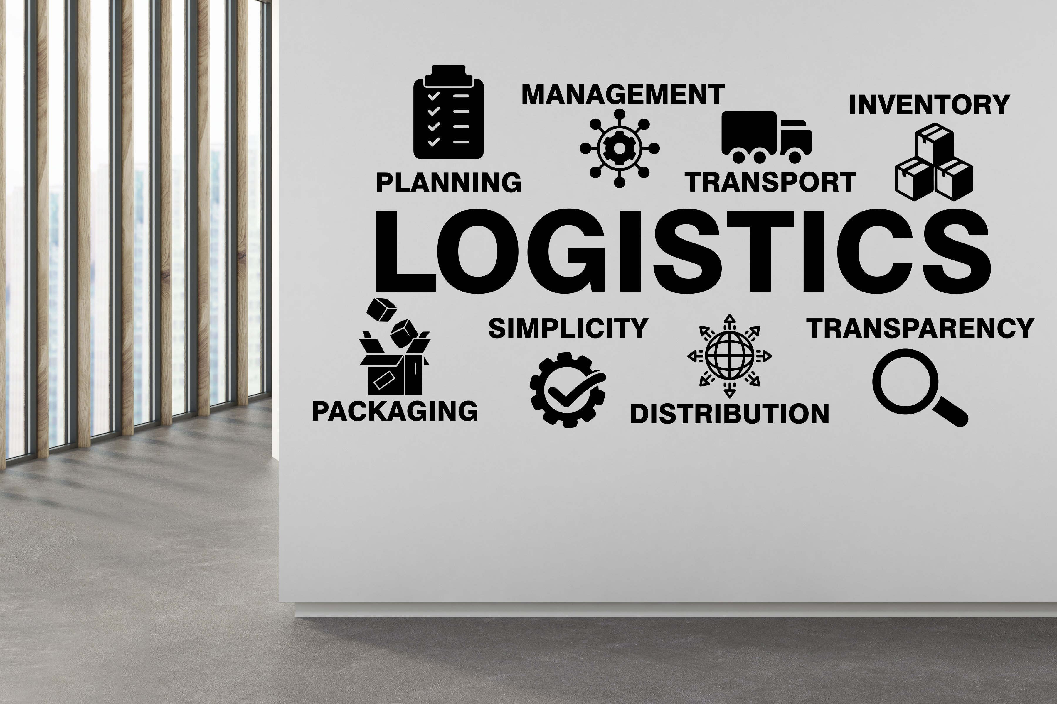 Trinx Logistics Wall Decal Planning Management Transport Decal | Wayfair