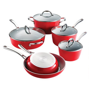 Red Cookware Sets | Up to 65% Off Until 11/20 | Wayfair | Wayfair