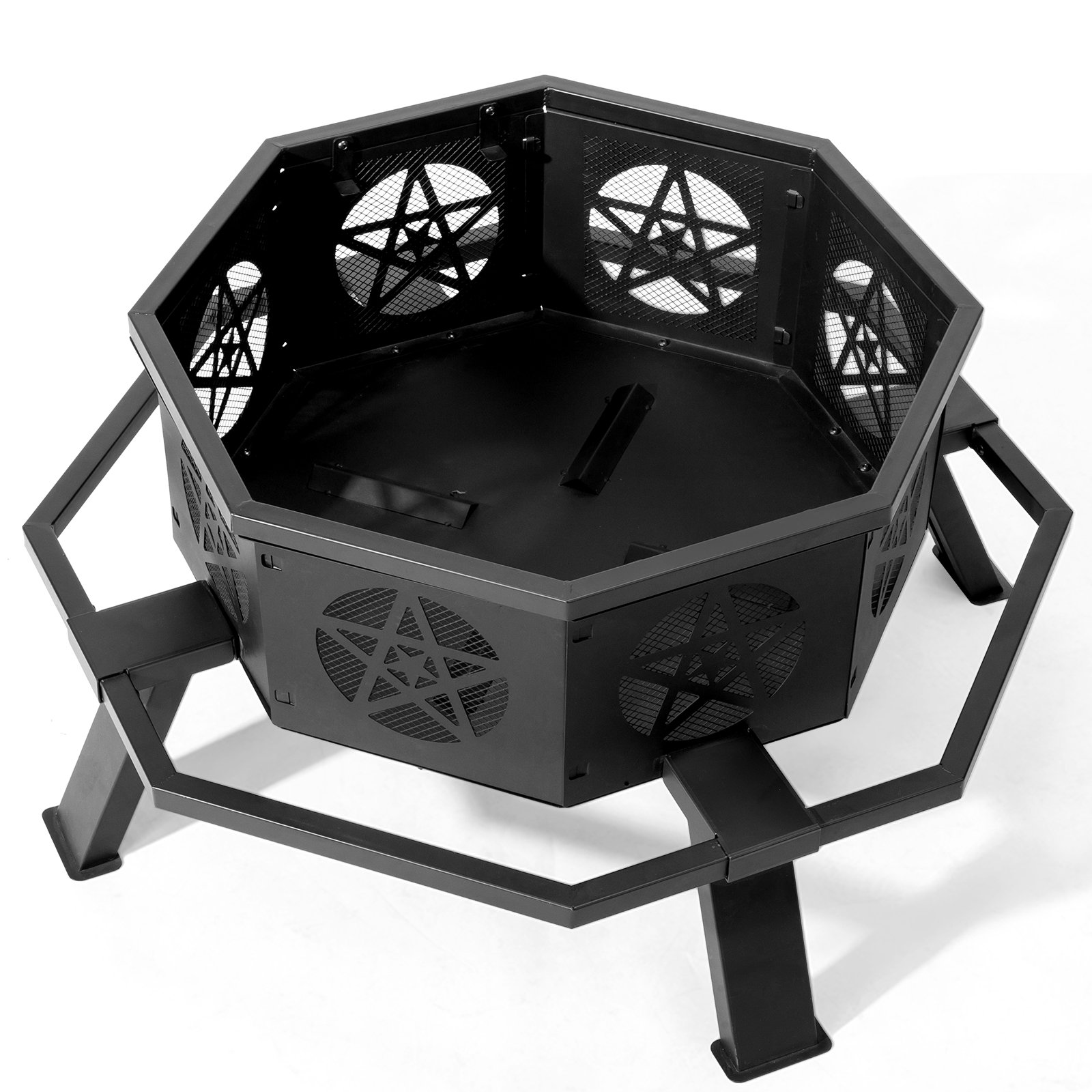Lark Manor™ Black Metal Outdoor Fire Pit & Reviews | Wayfair
