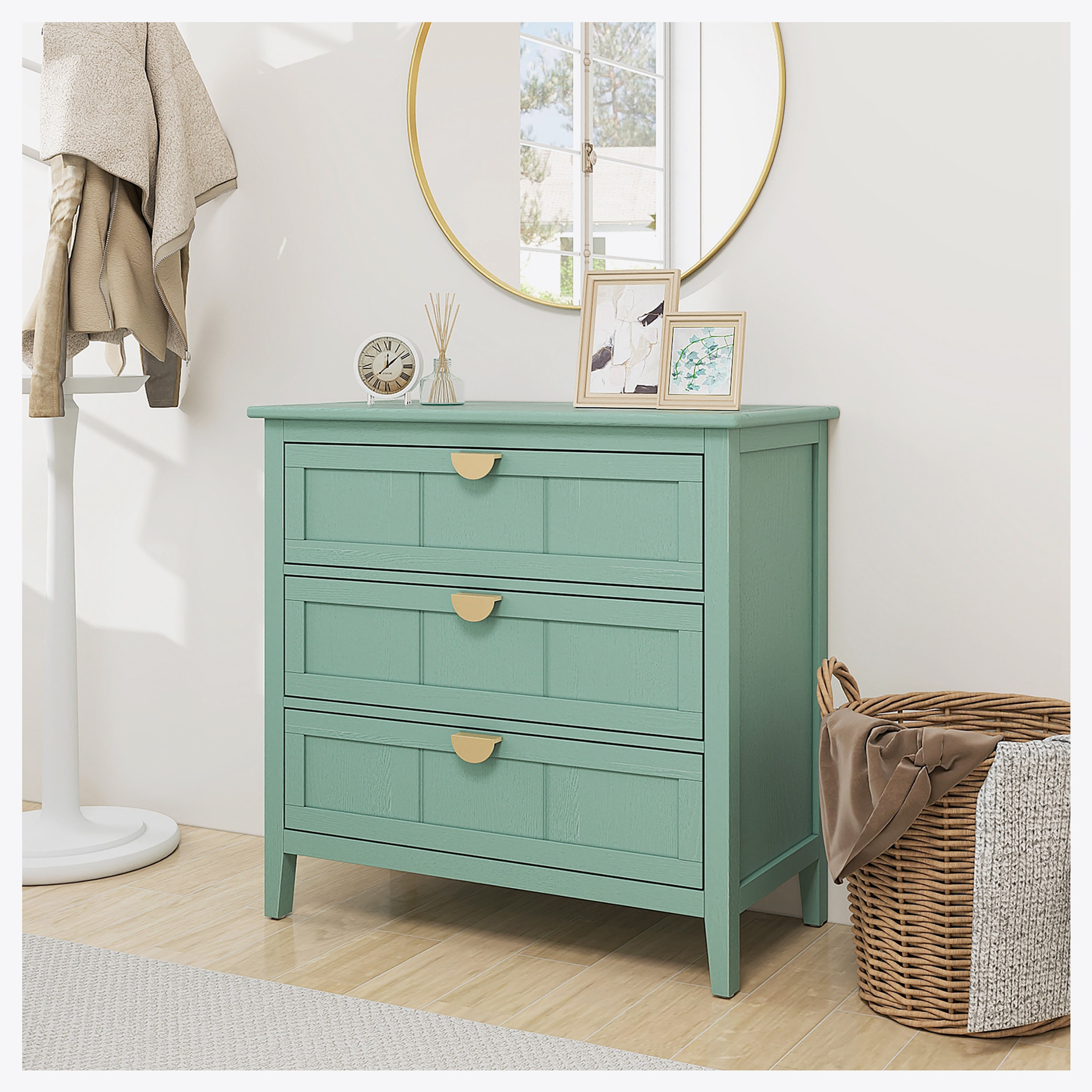 Ophelia & Co. 3 Drawer Cabinet, American Furniture,Suitable for bedroom ...