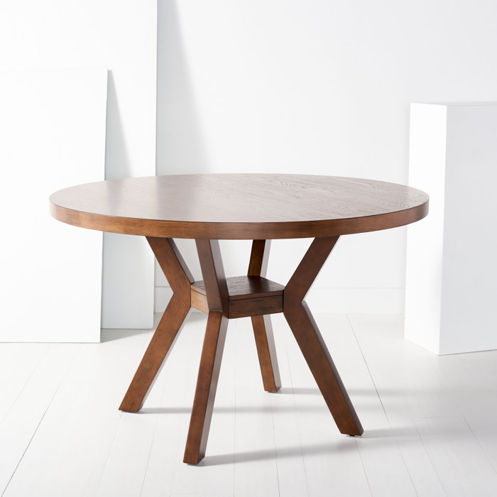 SafaviehCouture Round Solid Wood Base Dining Table & Reviews | Wayfair