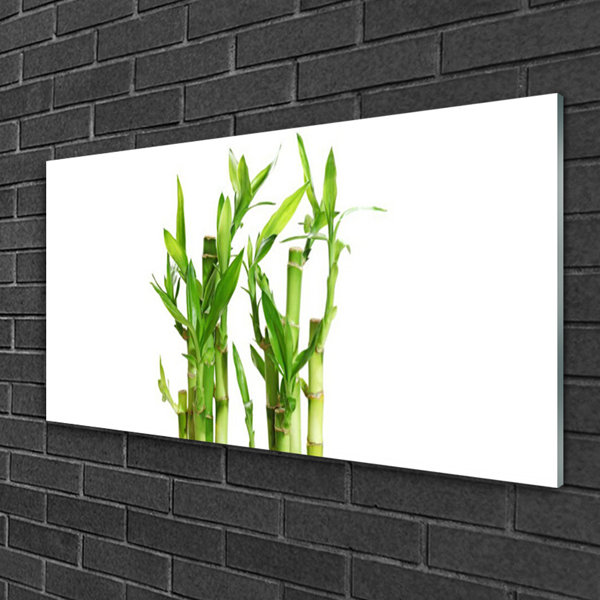 Bay Isle Home Floral Bamboo Stalks - No Frame Print on Glass | Wayfair ...
