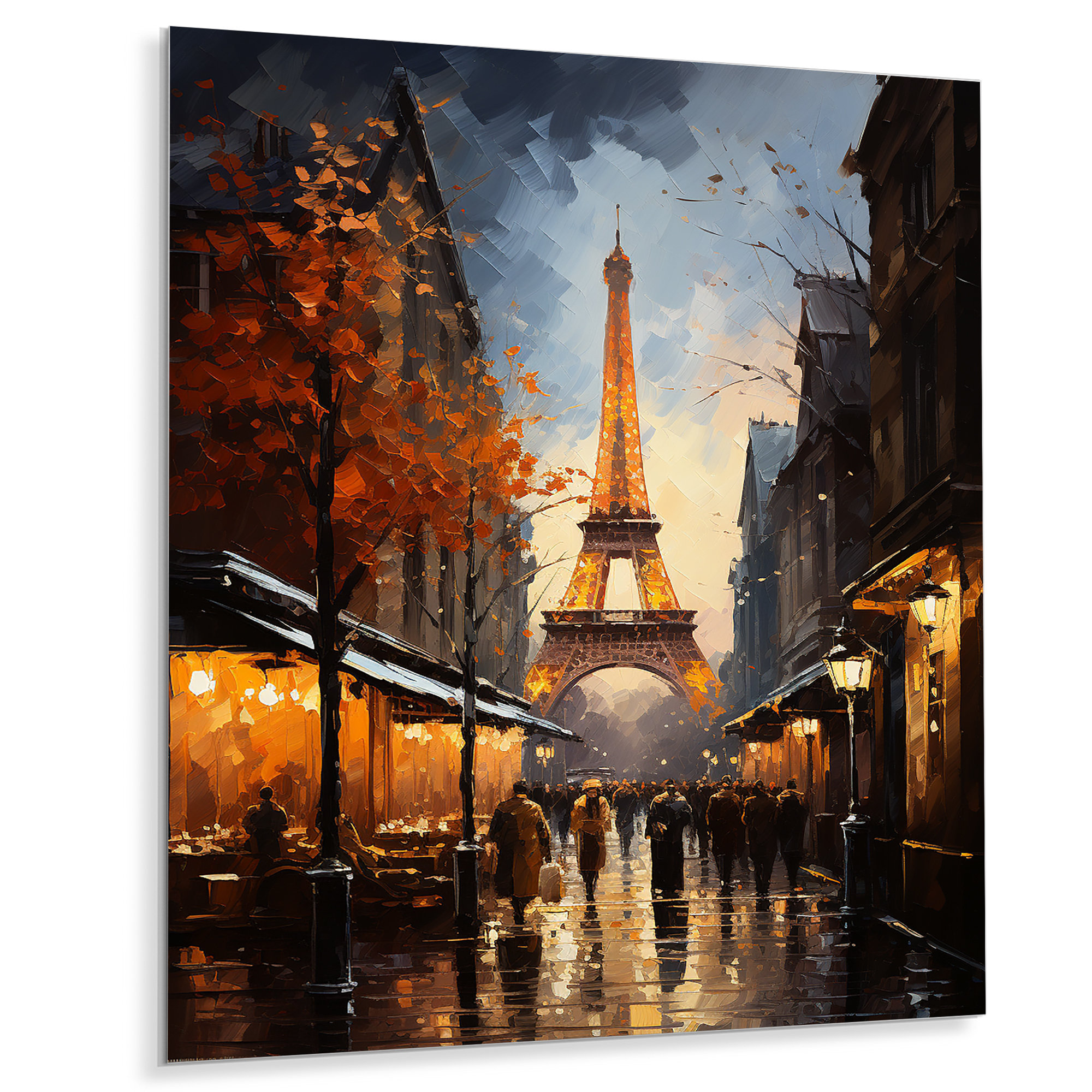 Winston Porter Yellow Champ Elysee Paris - City Paris Metal Wall Decor ...