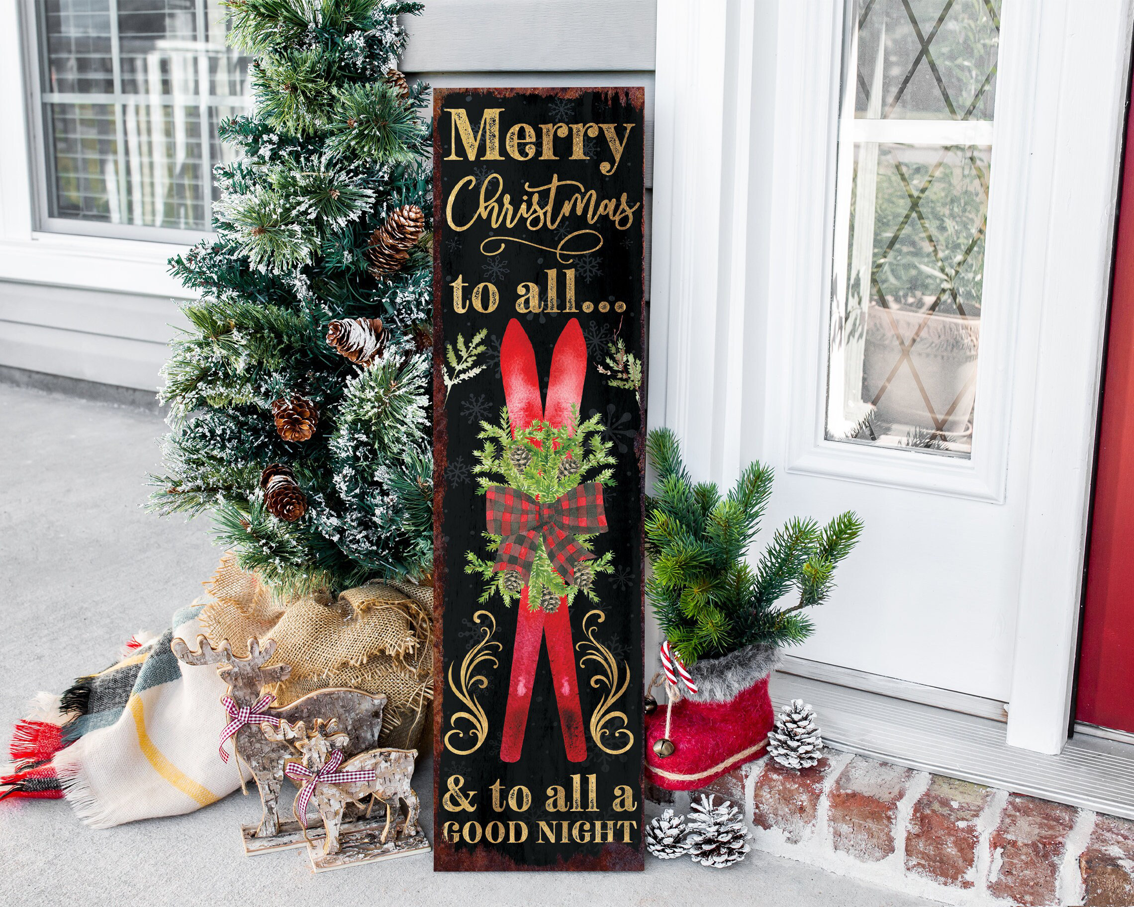 The Holiday Aisle® Jymon Weather Resistant Wood Wall Decor | Wayfair