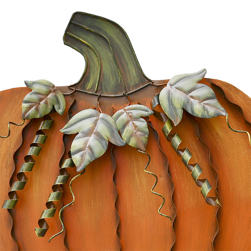 The Holiday Aisle® Metal Yard Sign with Autumn Harvest Thanksgiving ...