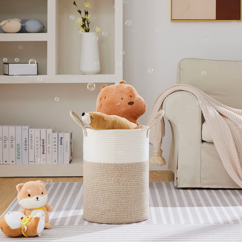 Rosecliff Heights Fabric Laundry Hamper with Handles | Wayfair
