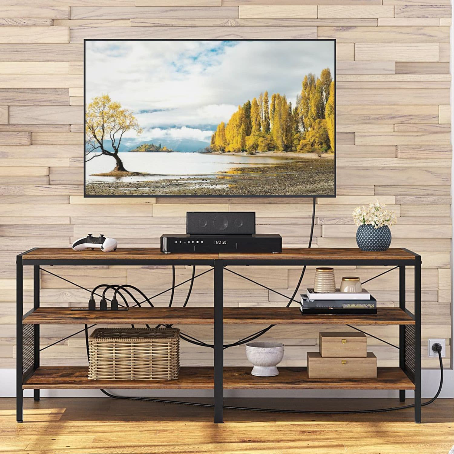17 Stories Kanyan 55.1'' Media Console | Wayfair