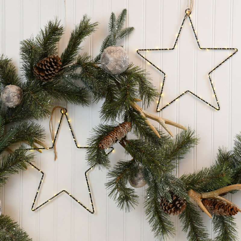 The Holiday Aisle® Battery Operated LED Lighted Metal Stars & Reviews ...