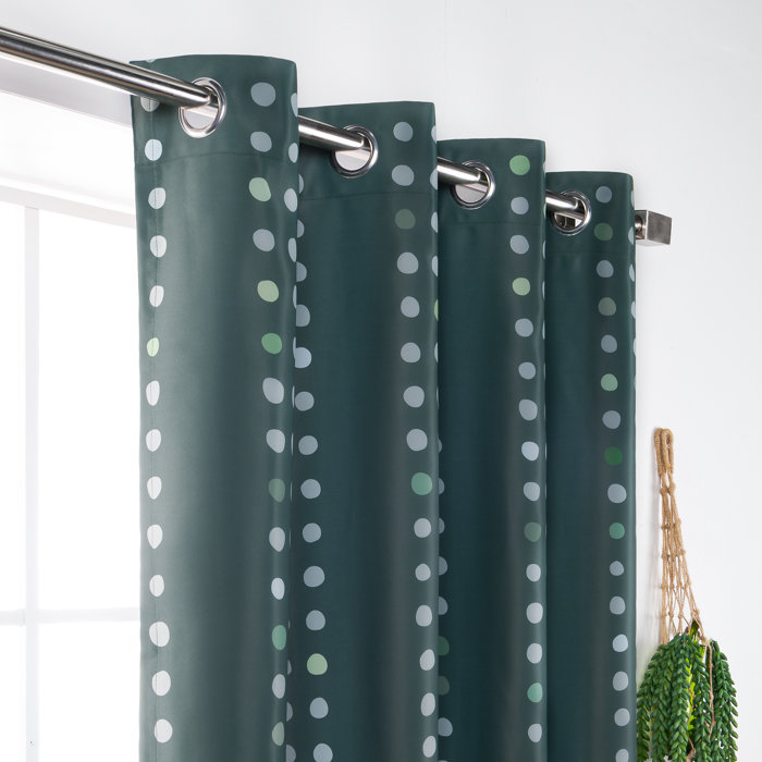 Latitude Run® Brayshaun Polyester Room Darkening Curtain Pair | Wayfair