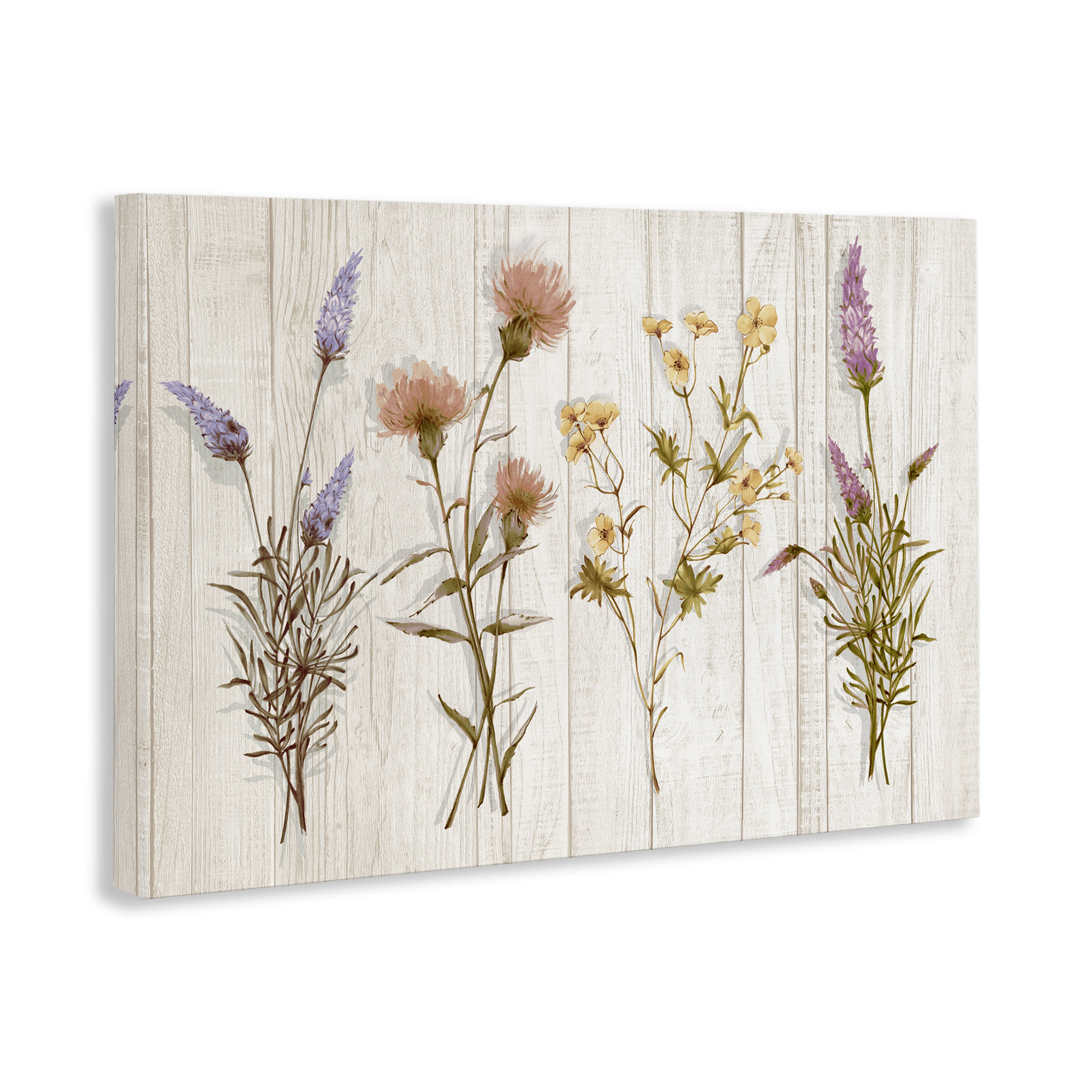 Winston Porter Wild Flower Sprigs Canvas Wall Art by Alex Black | Wayfair