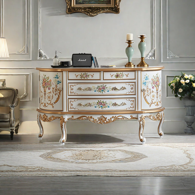 DineElegance.r European Style Half Round Sideboard. 59.06 Sideboard ...