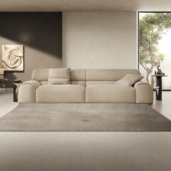 Danbenla design Italian Minimalist Small Flat Straight Row Sofa 110.24 ...