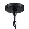 Gracie Oaks Gaspara 4-light Matte Black Chandelier Pendant Light With ...