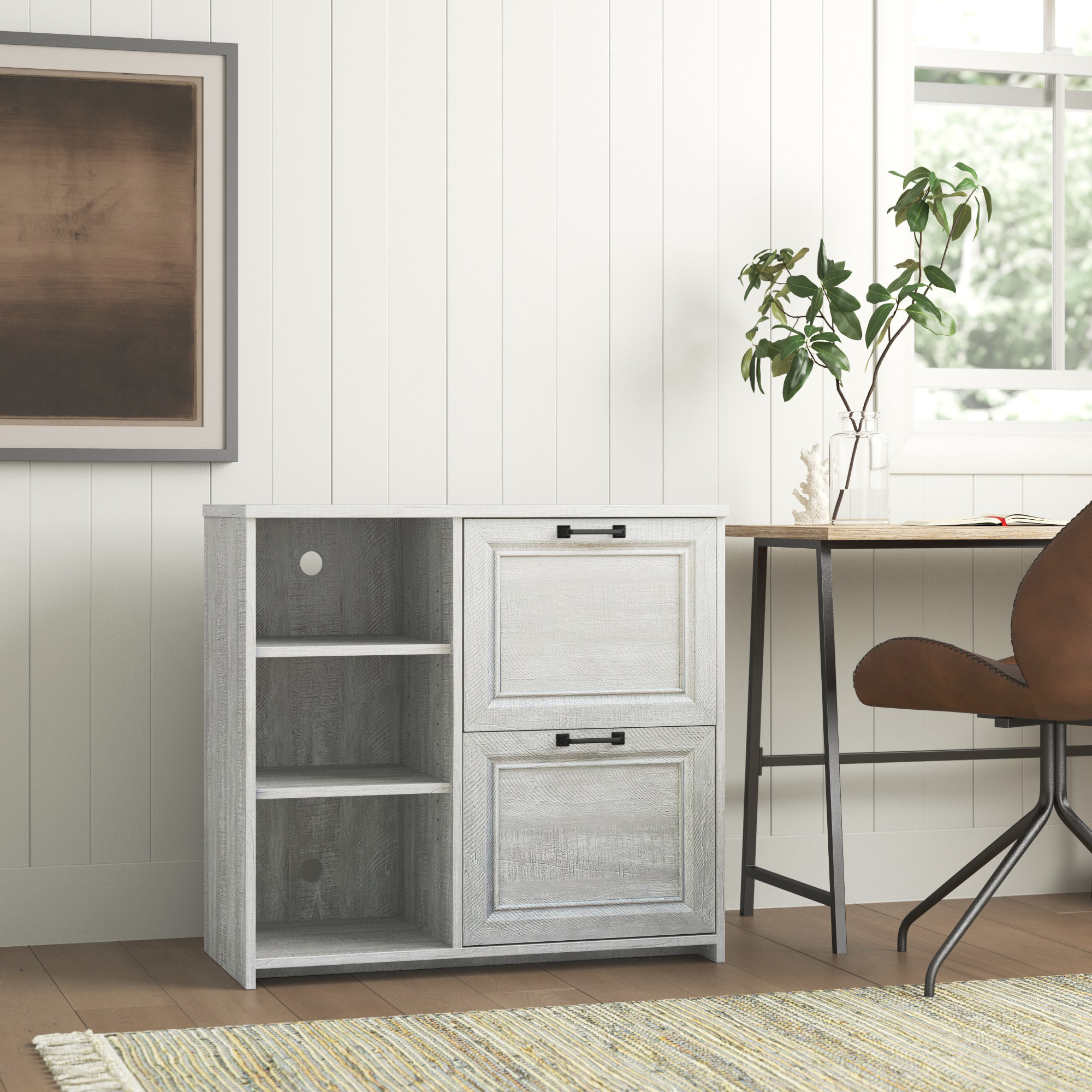 Laurel Foundry Modern Farmhouse Hitchin 2-Drawer Lateral Filing Cabinet ...