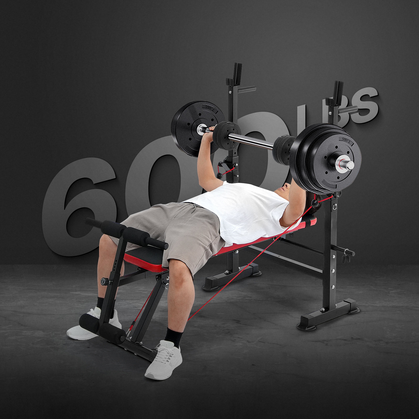 Latitude Run® Weight Bench Sit up Bench for Home Gym Strength Training ...