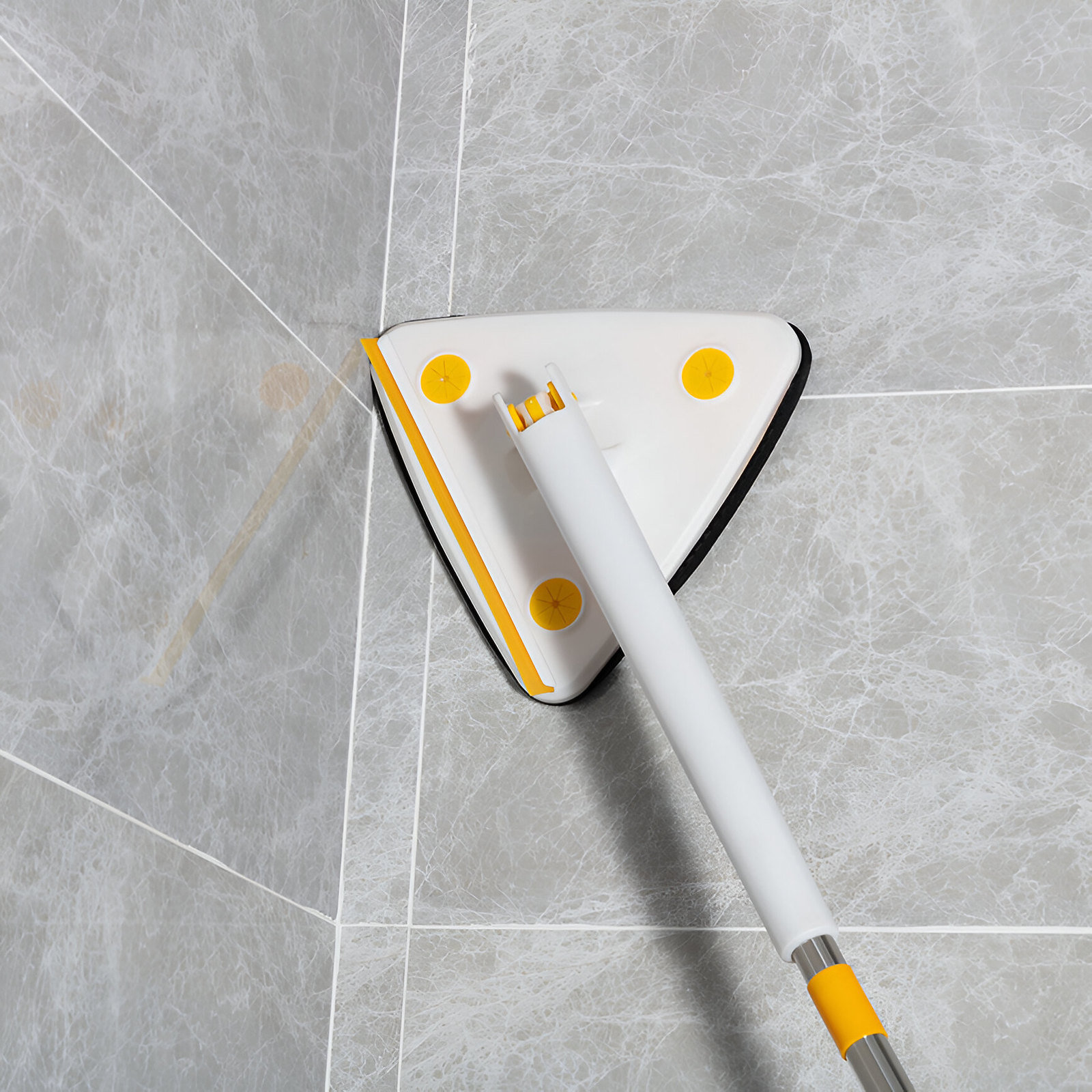 DIUS Triangular Mop with Scraper (White) | Wayfair