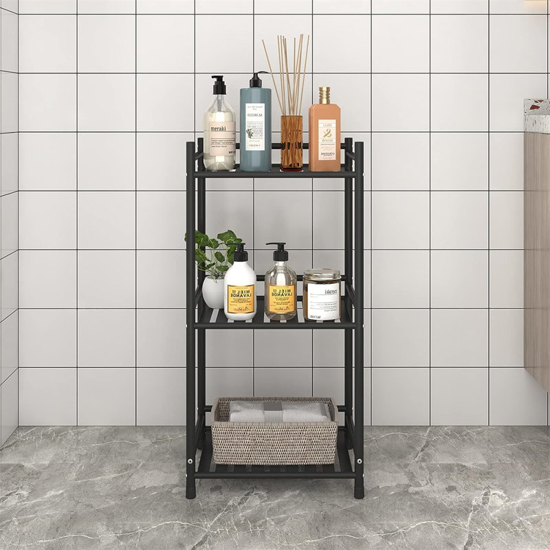 Rebrilliant Megail Metal Freestanding Bathroom Shelves | Wayfair
