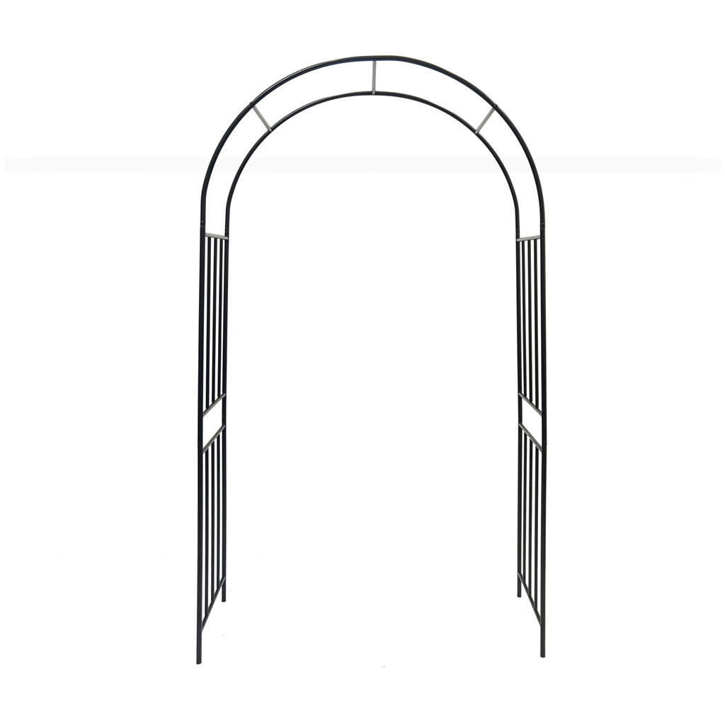 Arlmont & Co. Metal Garden Arch L42.24'' x W17.52'' x H85.82'' Climbing Plants Support - Wayfair ...